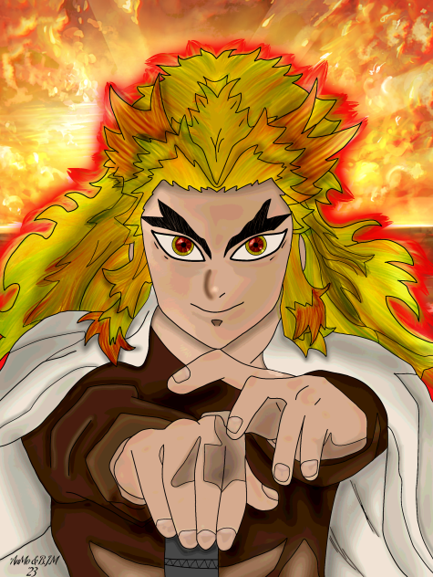 Rengoku kyojiro - ibisPaint