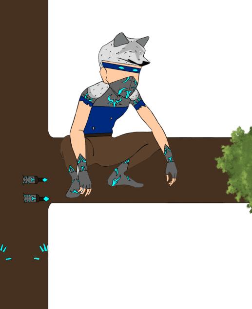 Ice wolf in a tree - ibisPaint