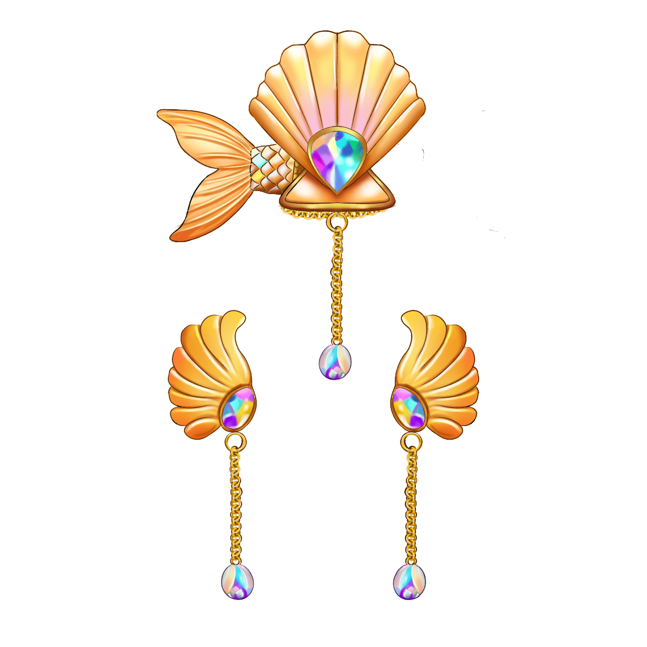 mermaid accessories - ibisPaint