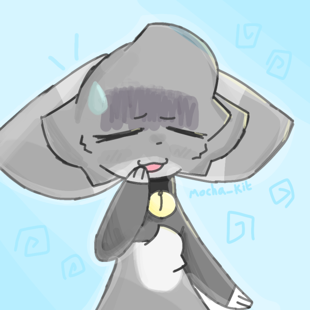 mocha very ashamed - ibisPaint