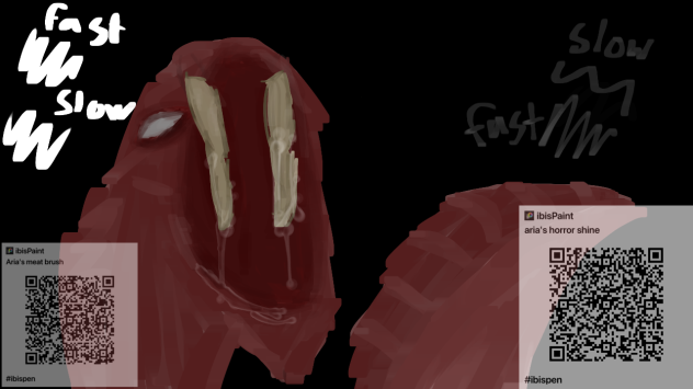 Horror meat snake brush - ibisPaint