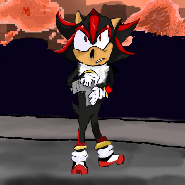 shadow with a gun 🙂 - ibisPaint