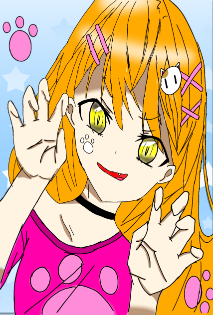 Kitty mitty cat girl - ibisPaint