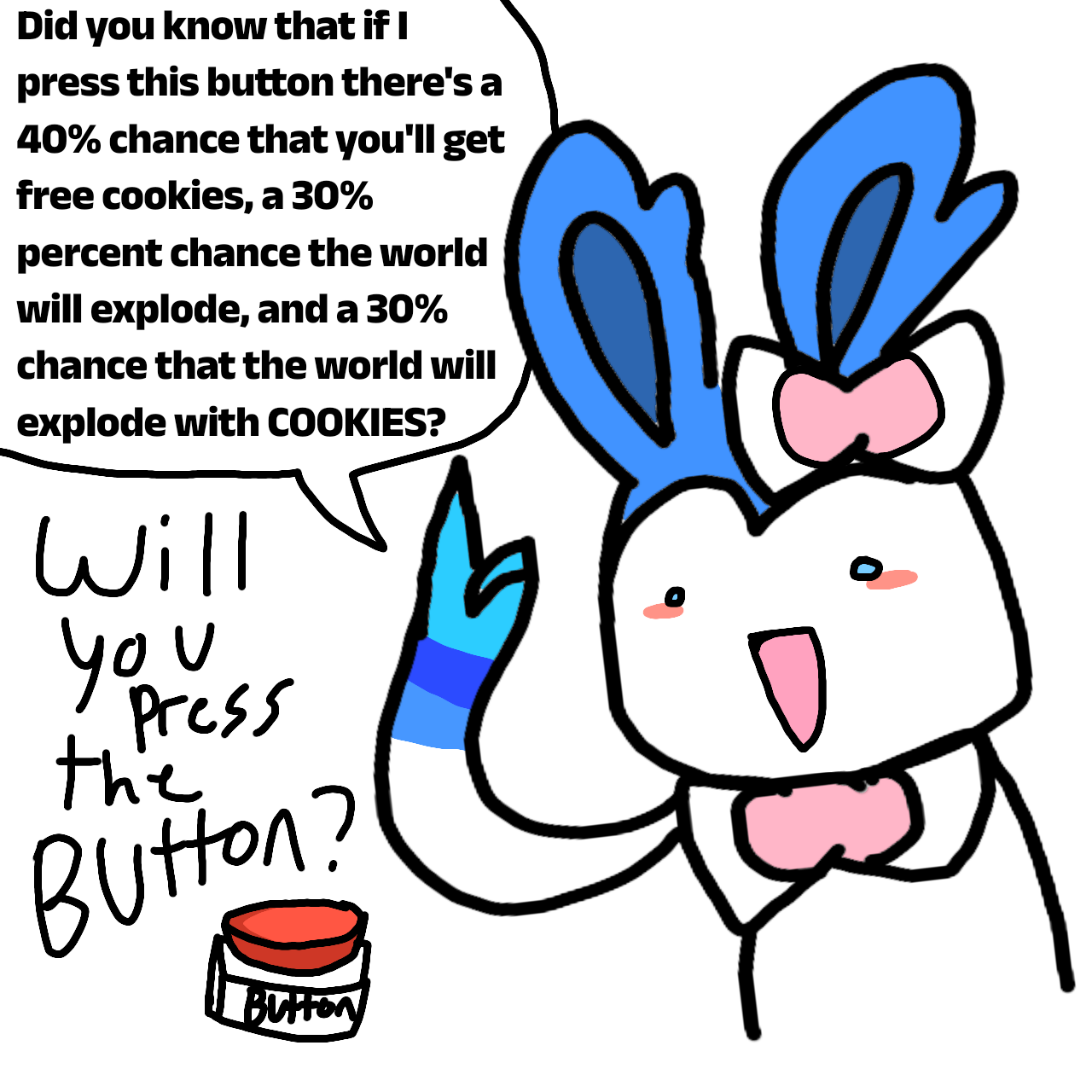 WOULD YOU PRESS THE BUTTON - ibisPaint