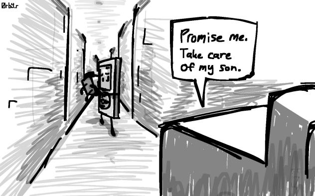 “Promise me. Take care of my son.” - ibisPaint