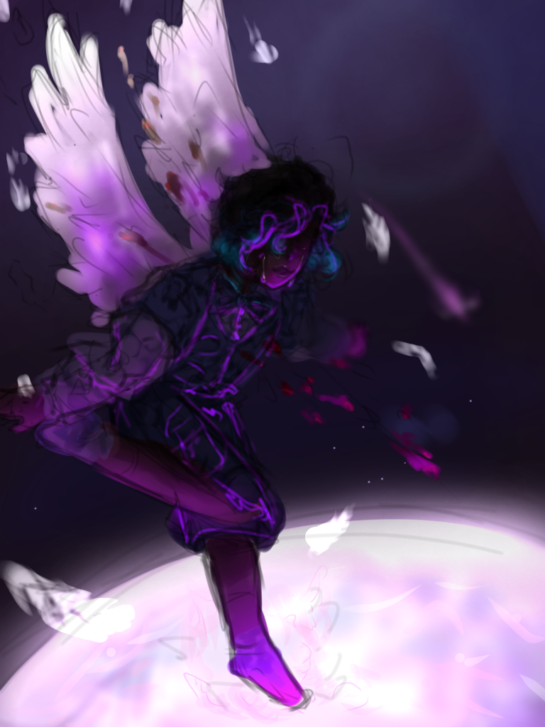 The death of a weeping angel - ibisPaint