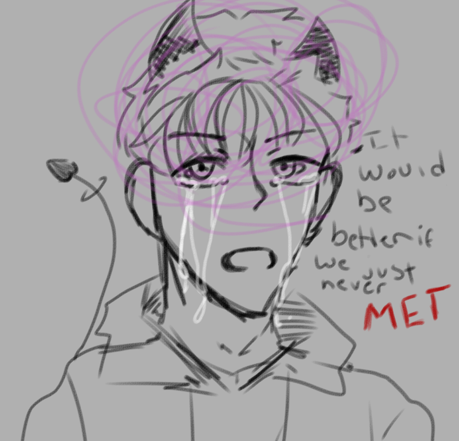 I wish we didn't met... - ibisPaint