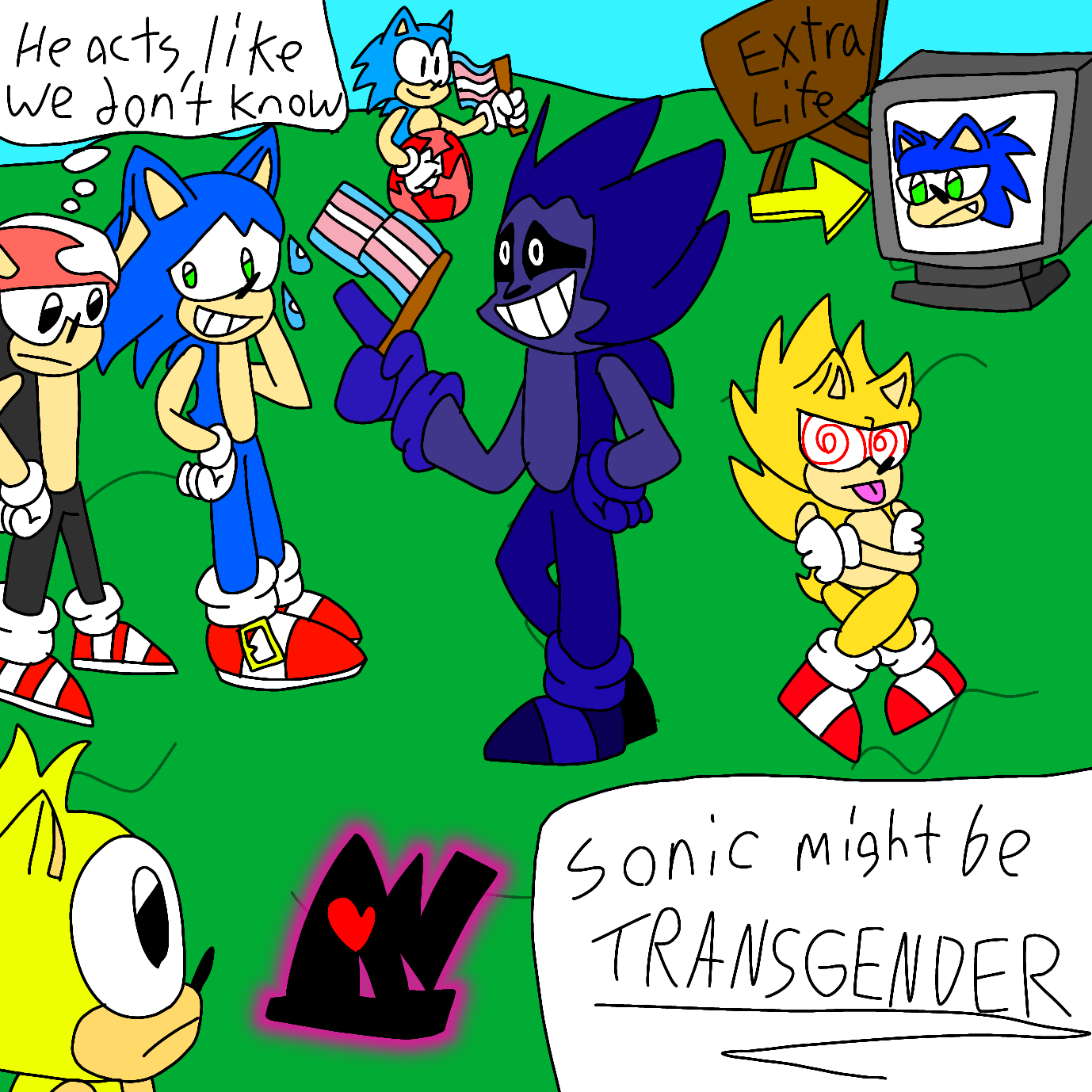Sonic might be transgender - ibisPaint