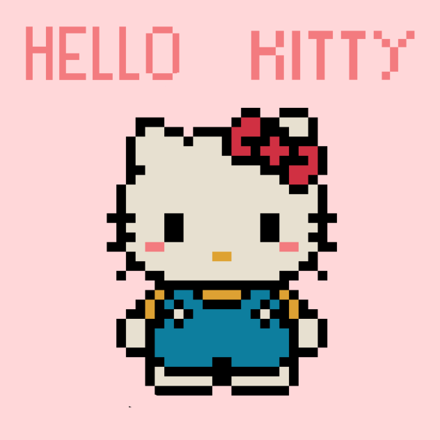 Hello kitty reference from pinterest - ibisPaint