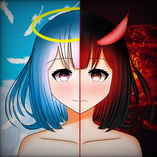 Angel A demon - ibisPaint