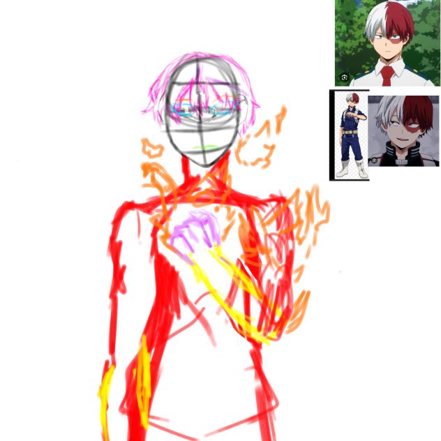 todoroki full sketch - ibisPaint