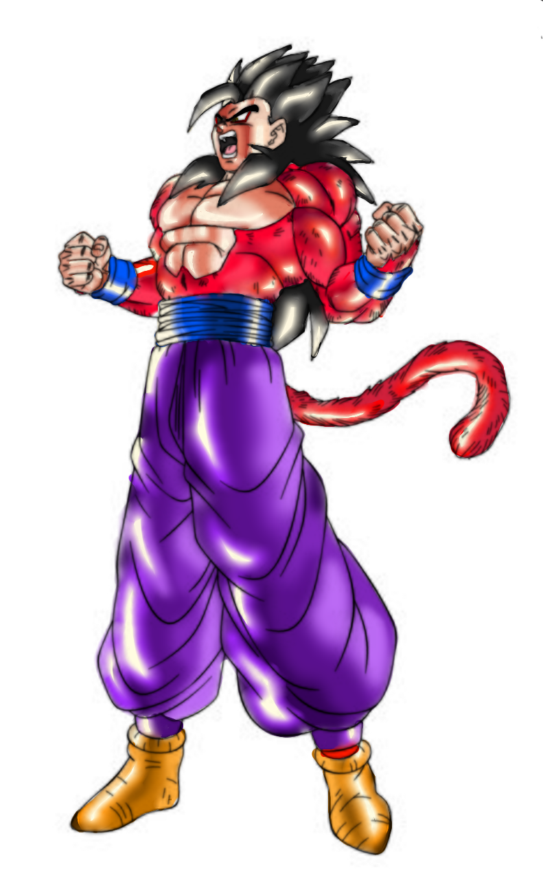 Gohan Super Saiyan 4 Dragon Legends Fan - ibisPaint