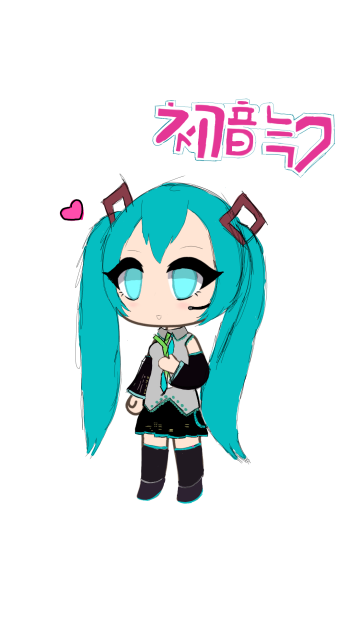 gacha edit vocalloid Miku Hatsune - ibisPaint
