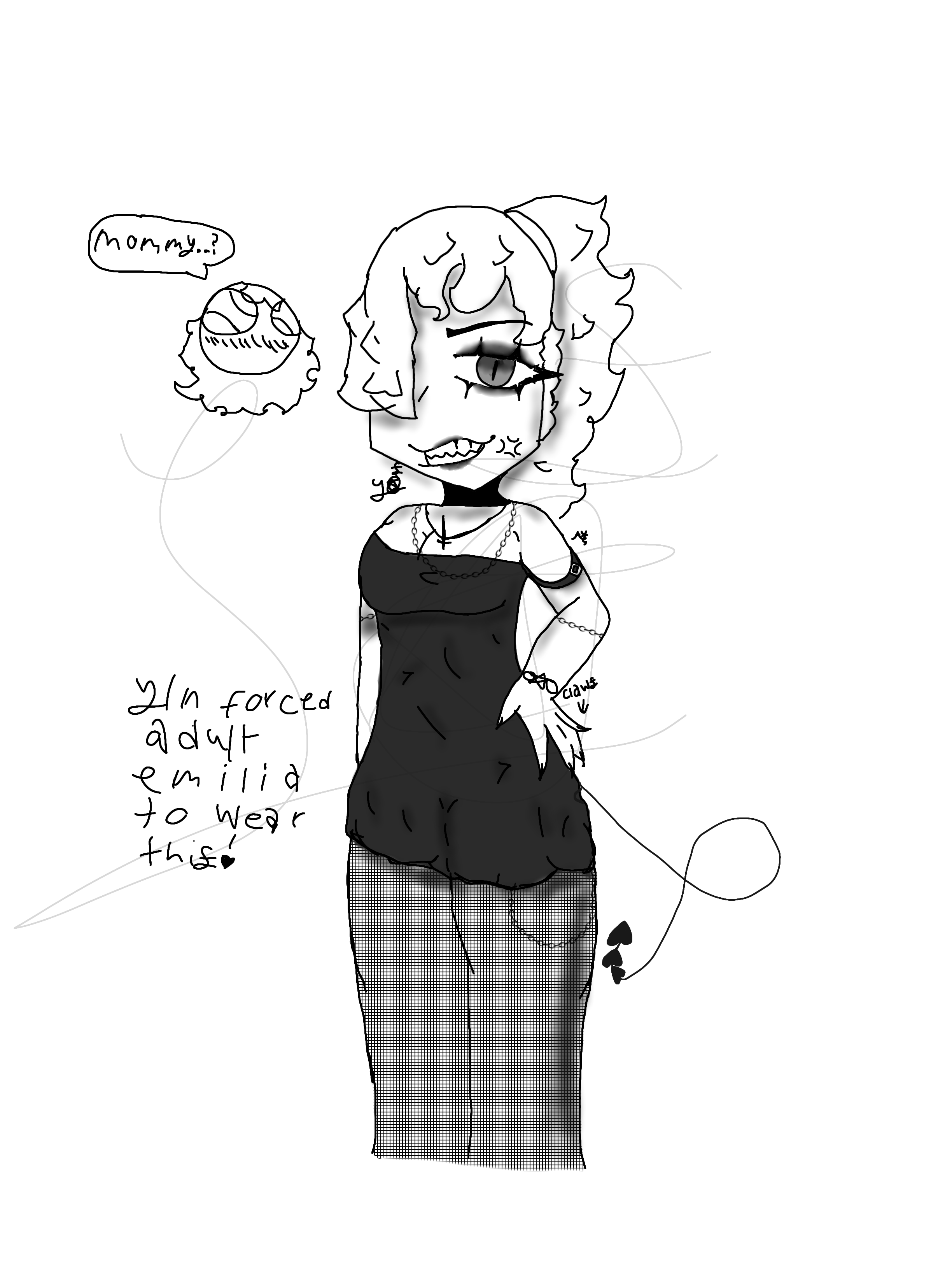 yln forced Emilia to wear this - ibisPaint