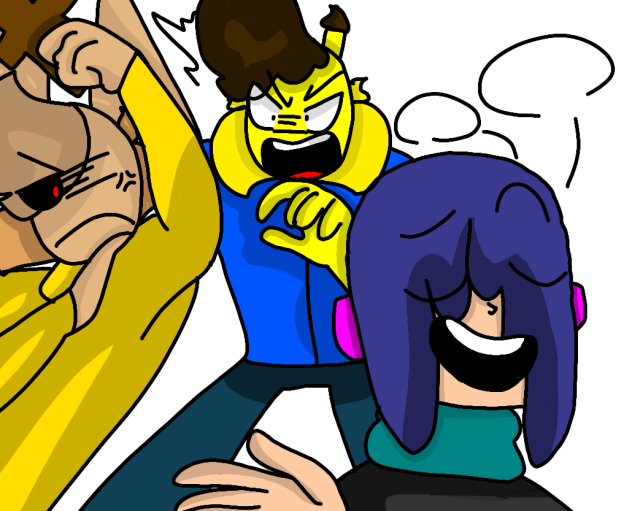 The trio on crack - ibisPaint