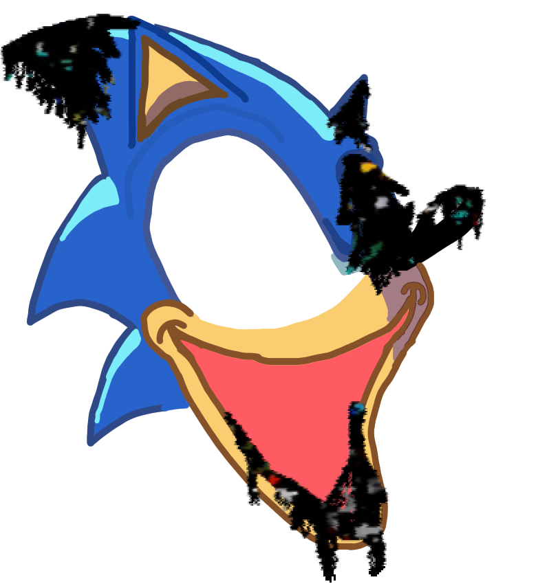 Corrupted Sonic from Sonic Origins - ibisPaint