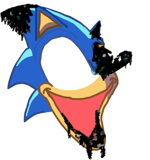 Corrupted Sonic from Sonic Origins - ibisPaint