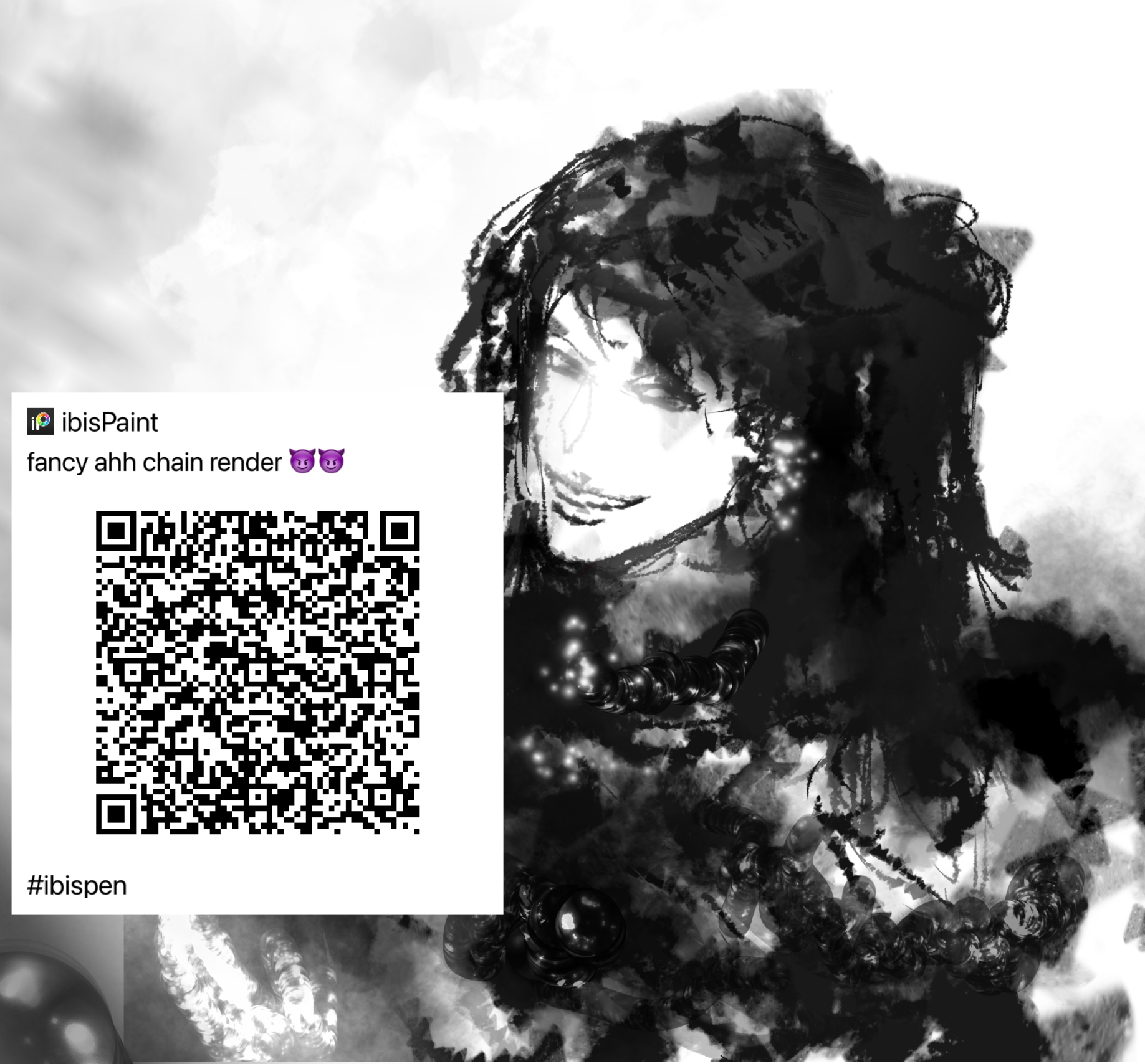 Render brush chain texture messy best - ibisPaint