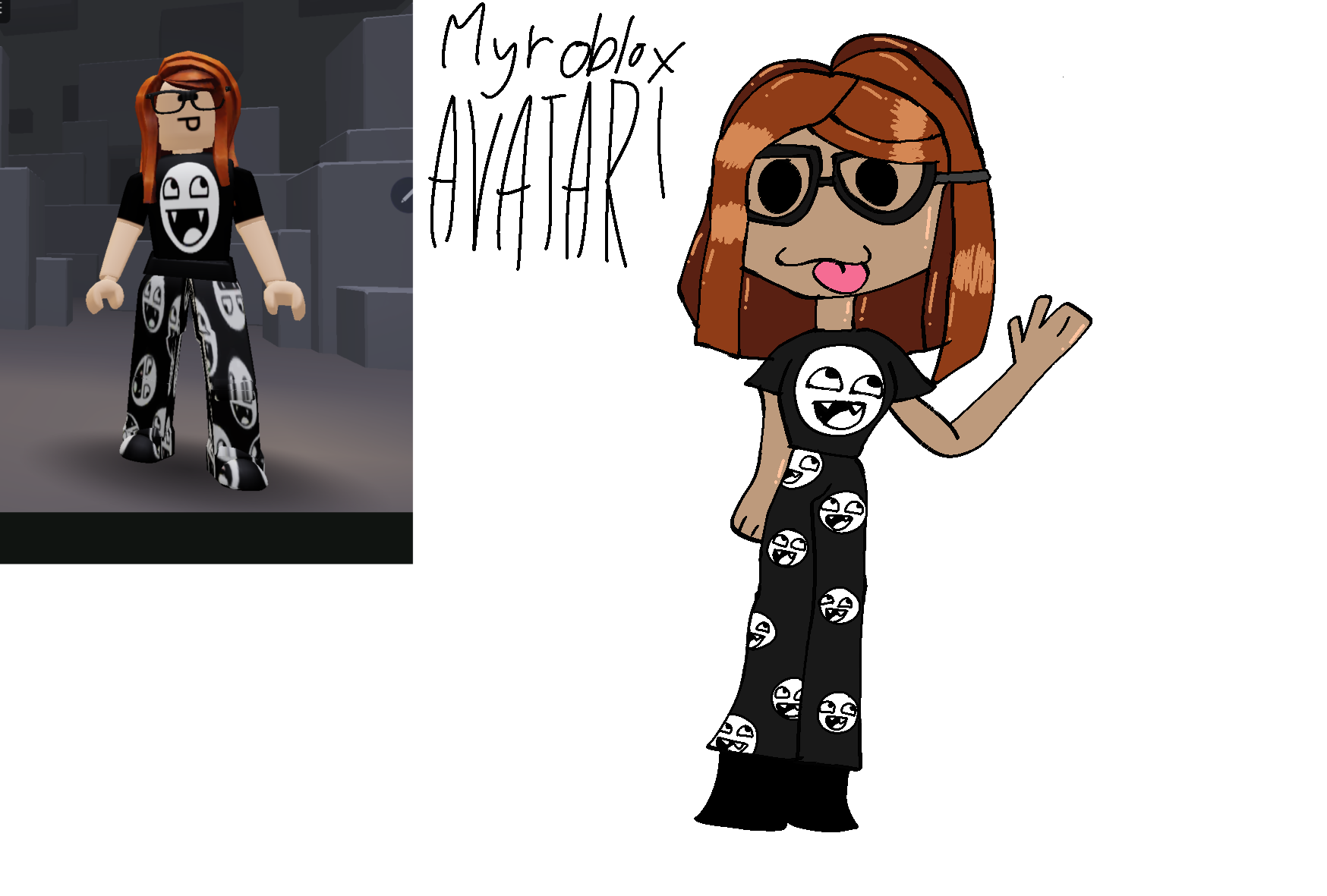 my Roblox avatar XDD - ibisPaint