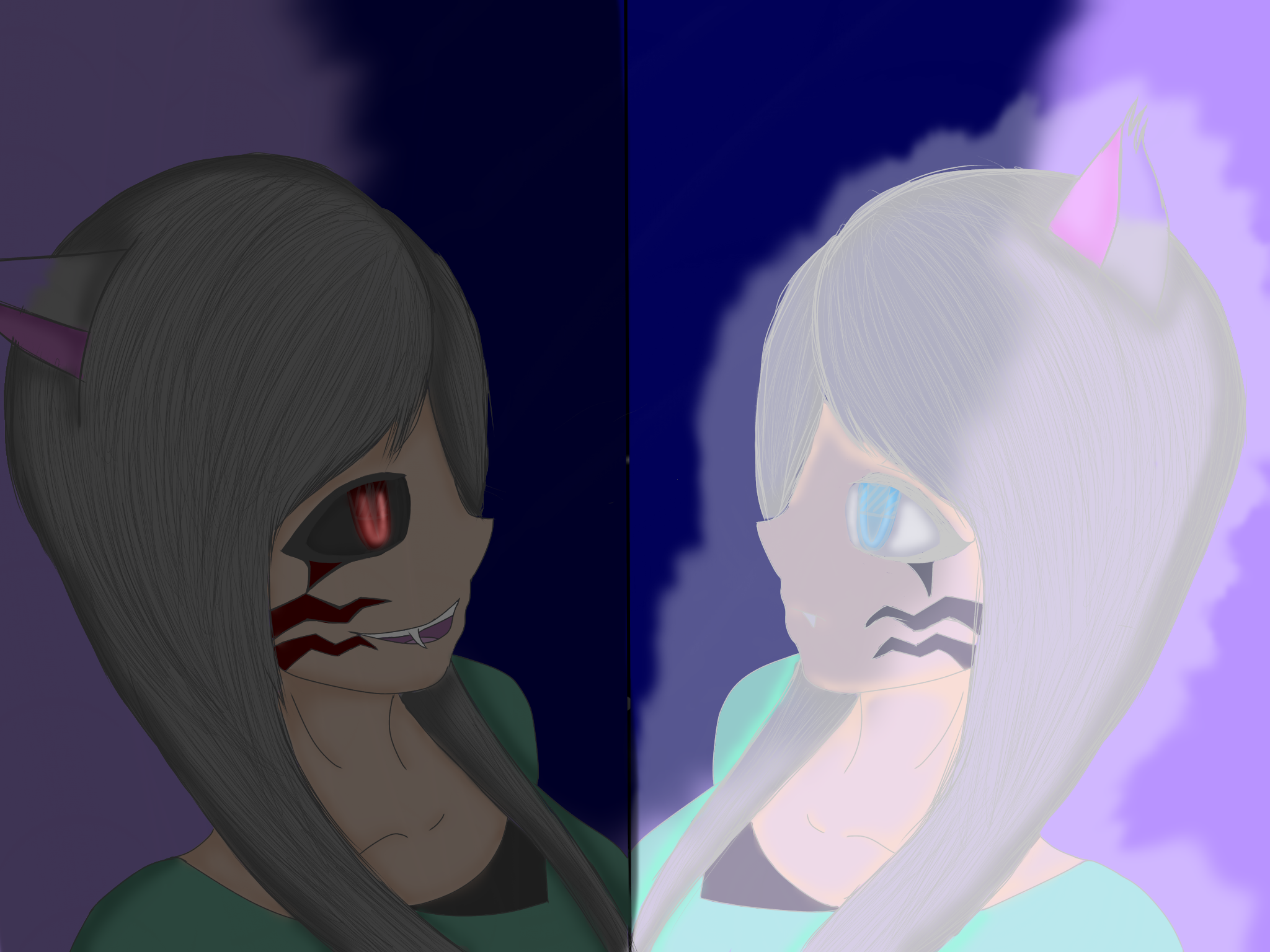 spirits two sides - ibisPaint