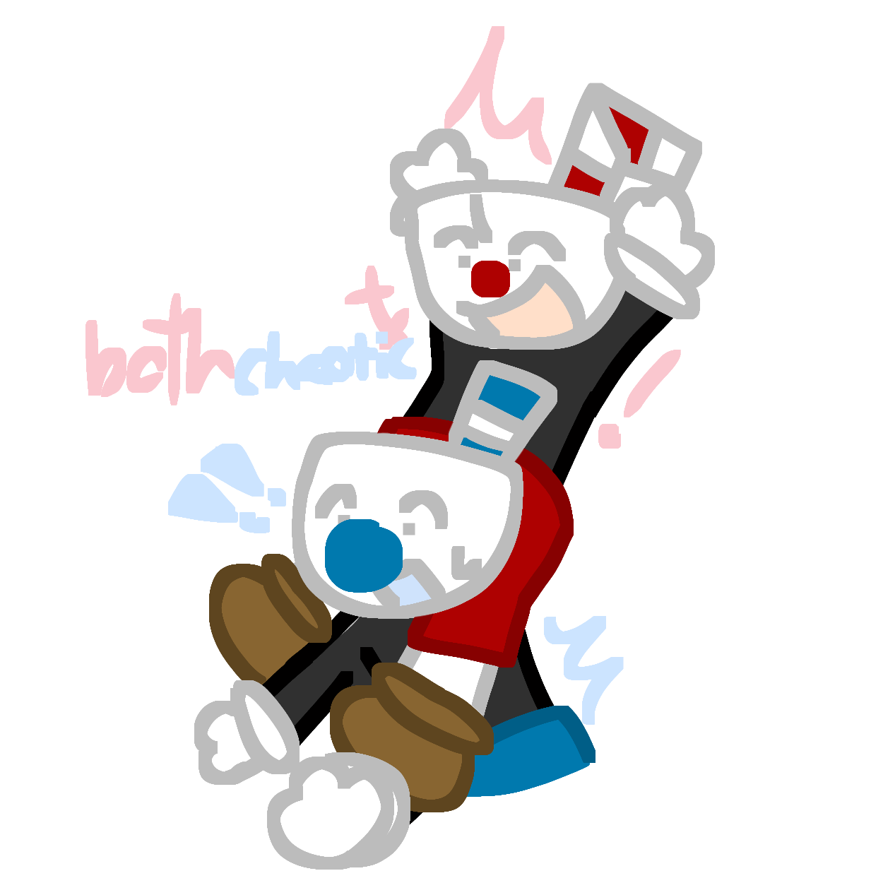 Cuphead & Mugman - ibisPaint