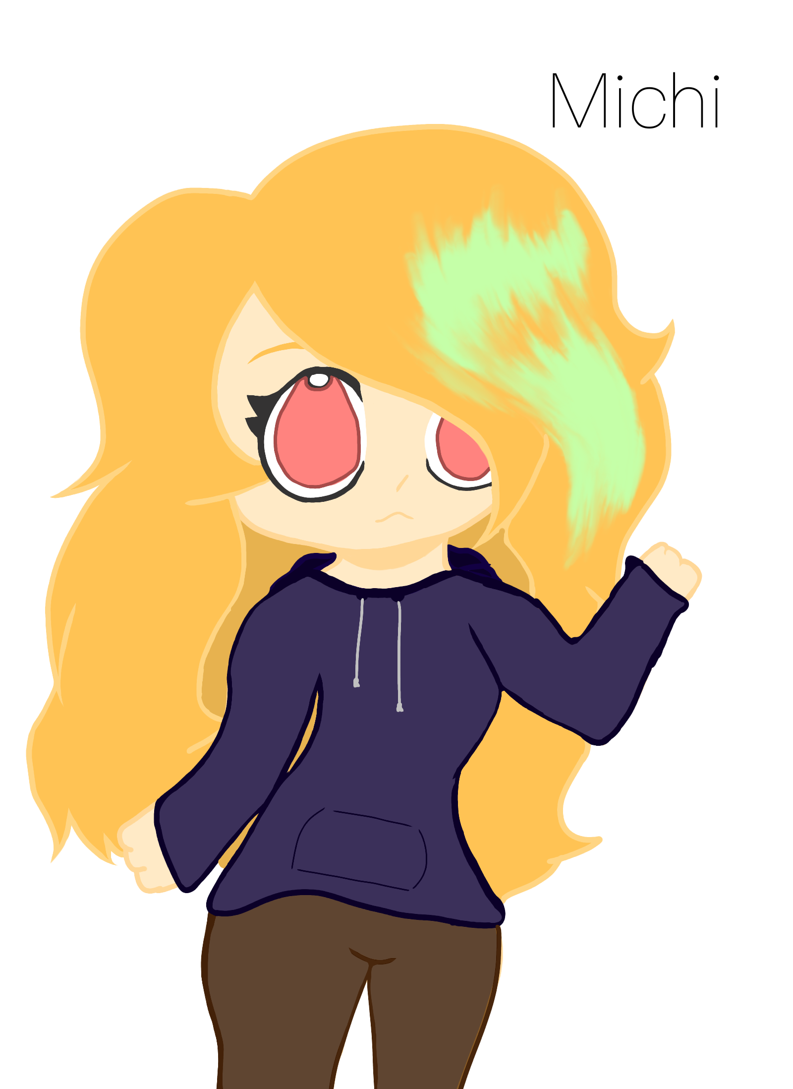 Michi (OC) Mascot for my channel - ibisPaint