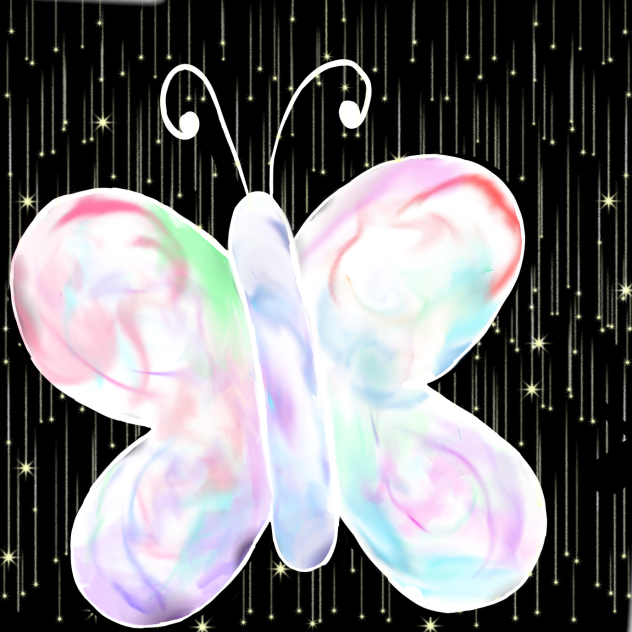 Tie-dye butterfly - ibisPaint