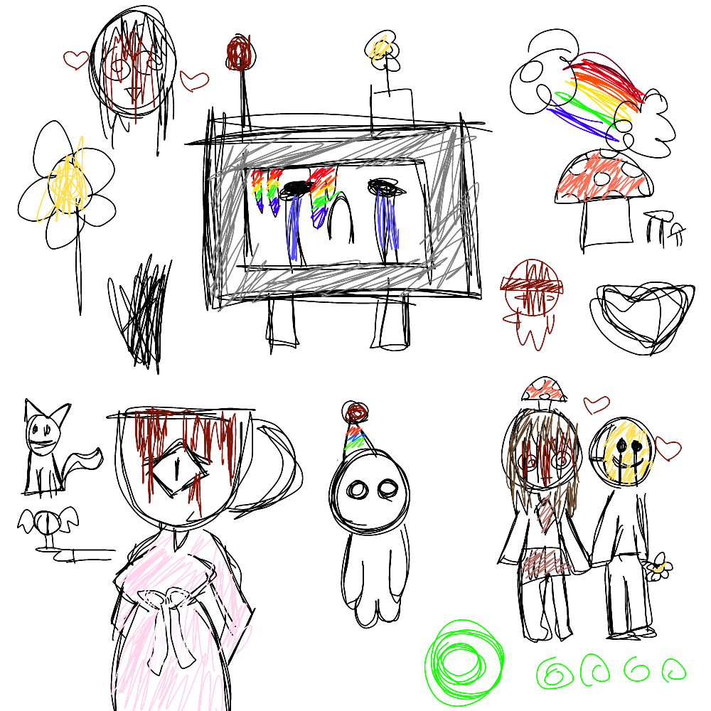 weird core first sketchs - ibisPaint