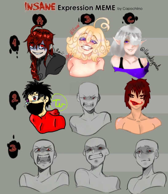 Insane expression collab - ibisPaint