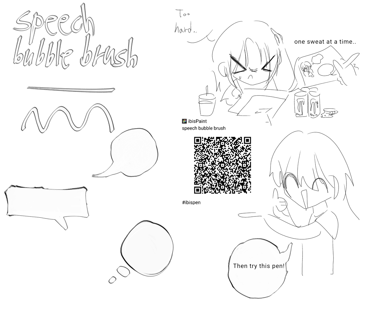 speech bubble brush! - ibisPaint