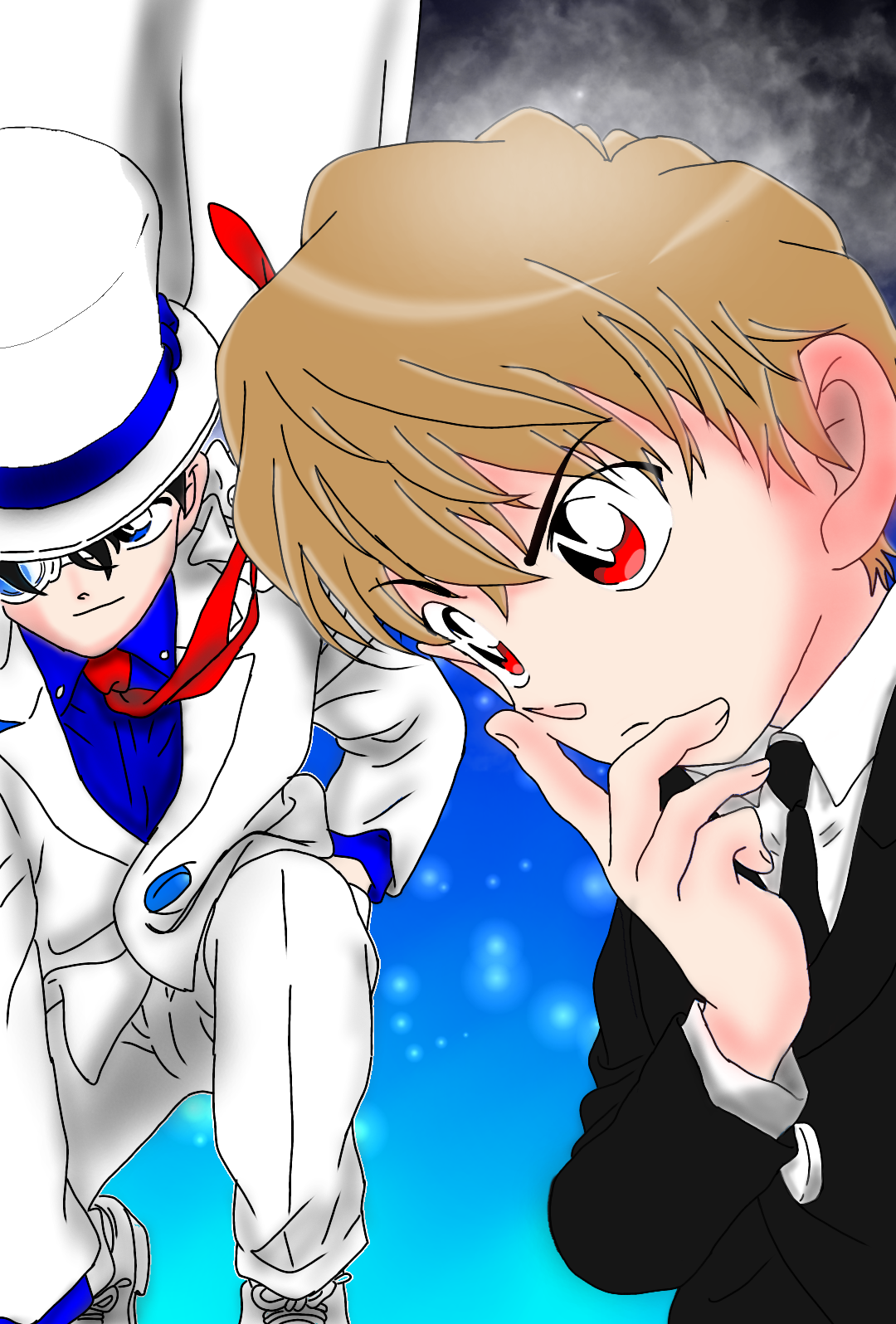 Hakuba Saguru vs Kaito Kid - ibisPaint