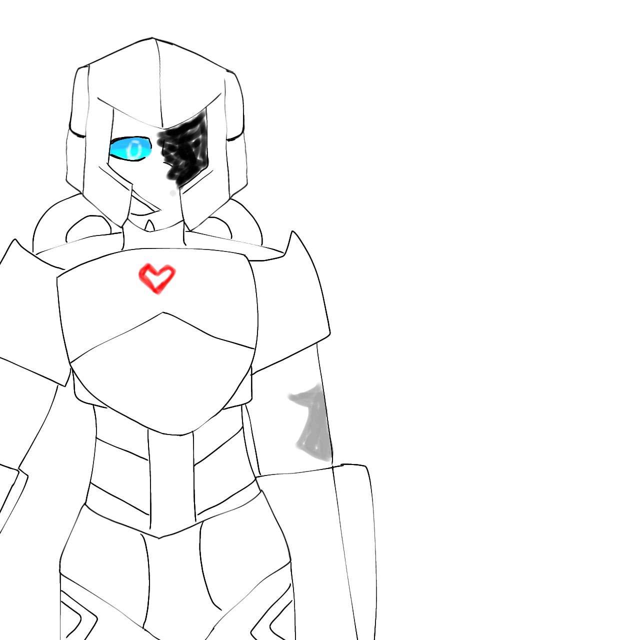Transformers OC Line Art WIP - ibisPaint