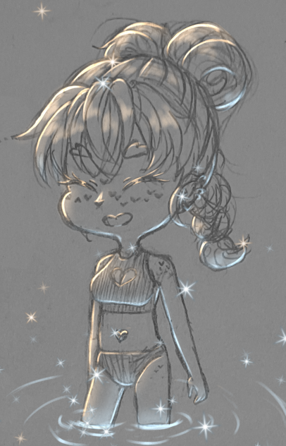 Tsumugi in swim suit - ibisPaint