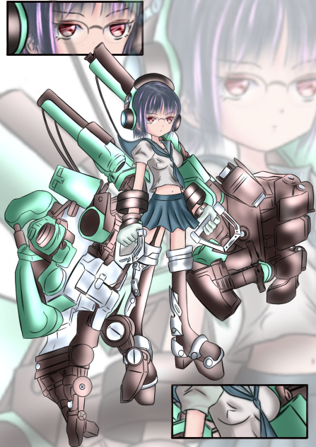 iron armor girl 02 - ibisPaint