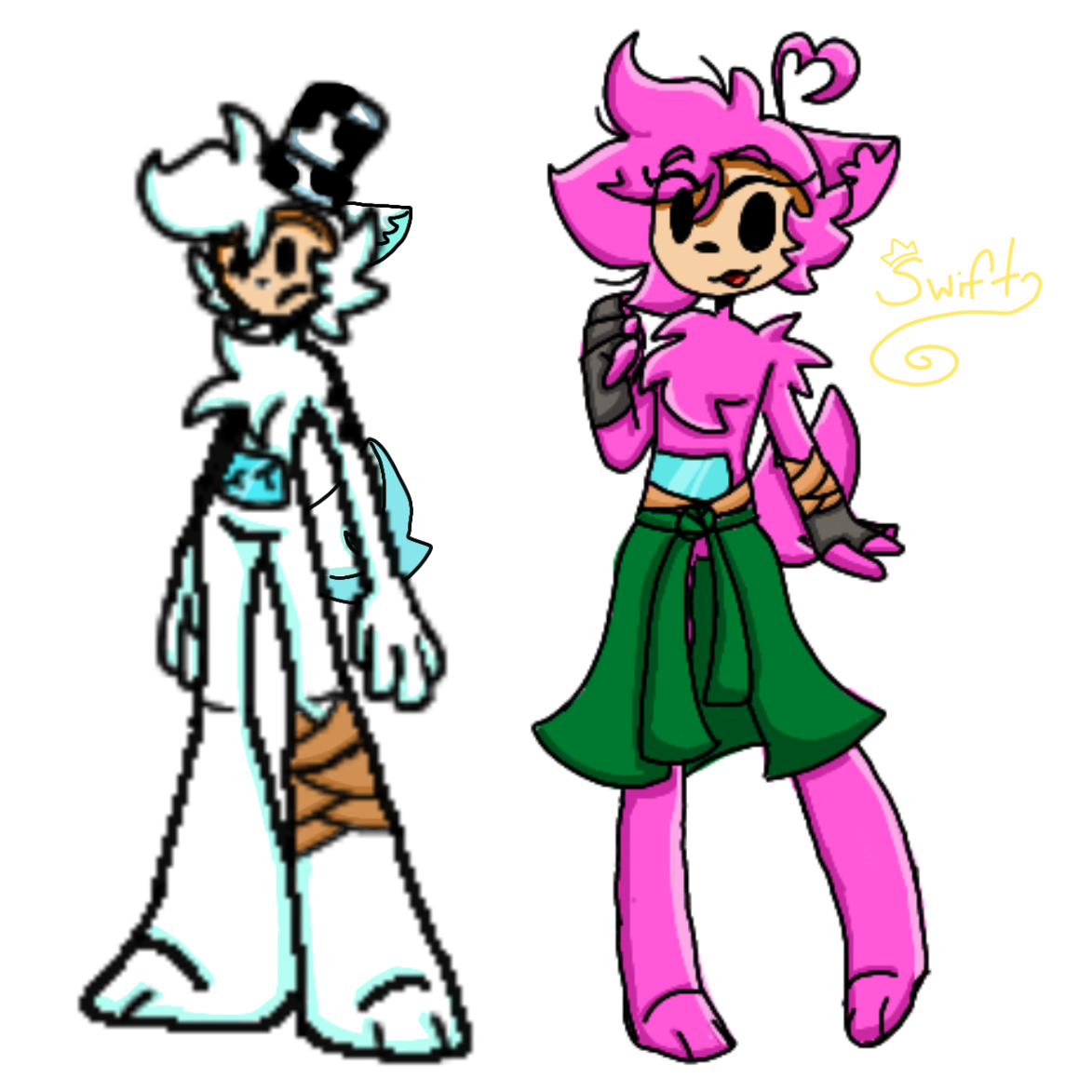 The Guardian And Anne In FNF - ibisPaint