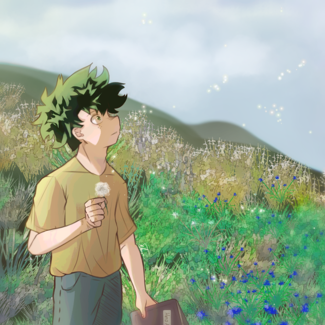 Deku in the meadows 🌿 - ibisPaint