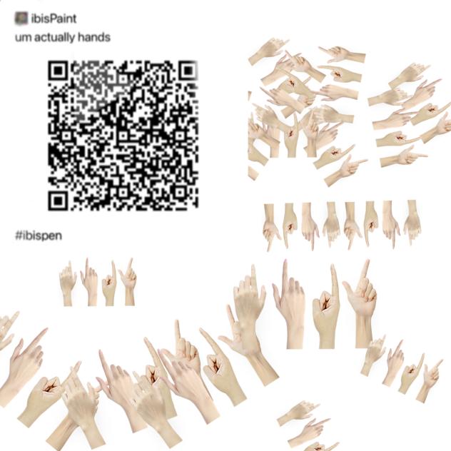 Pointing hands - ibisPaint