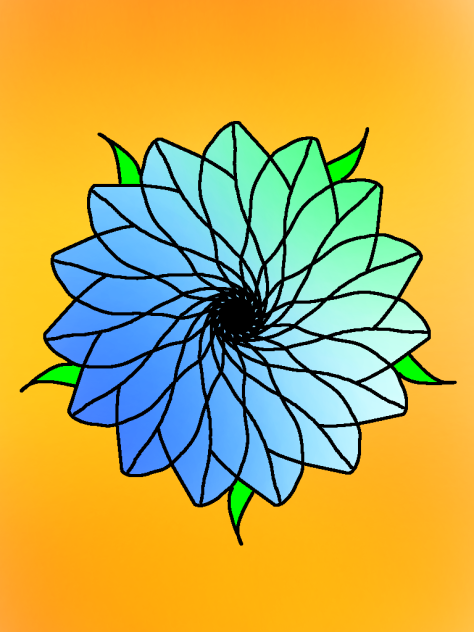 My own flower design - ibisPaint
