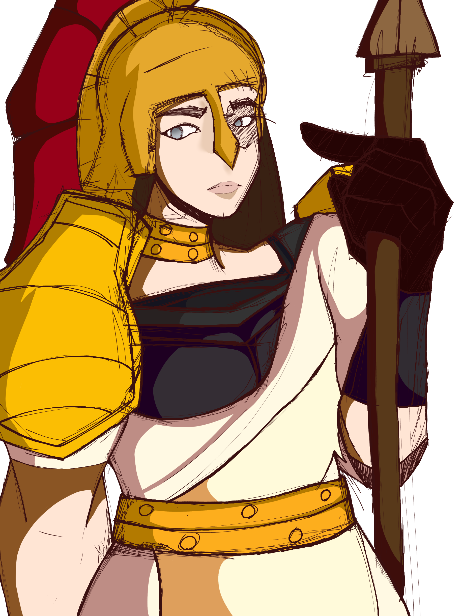 I tried drawing Athena - ibisPaint