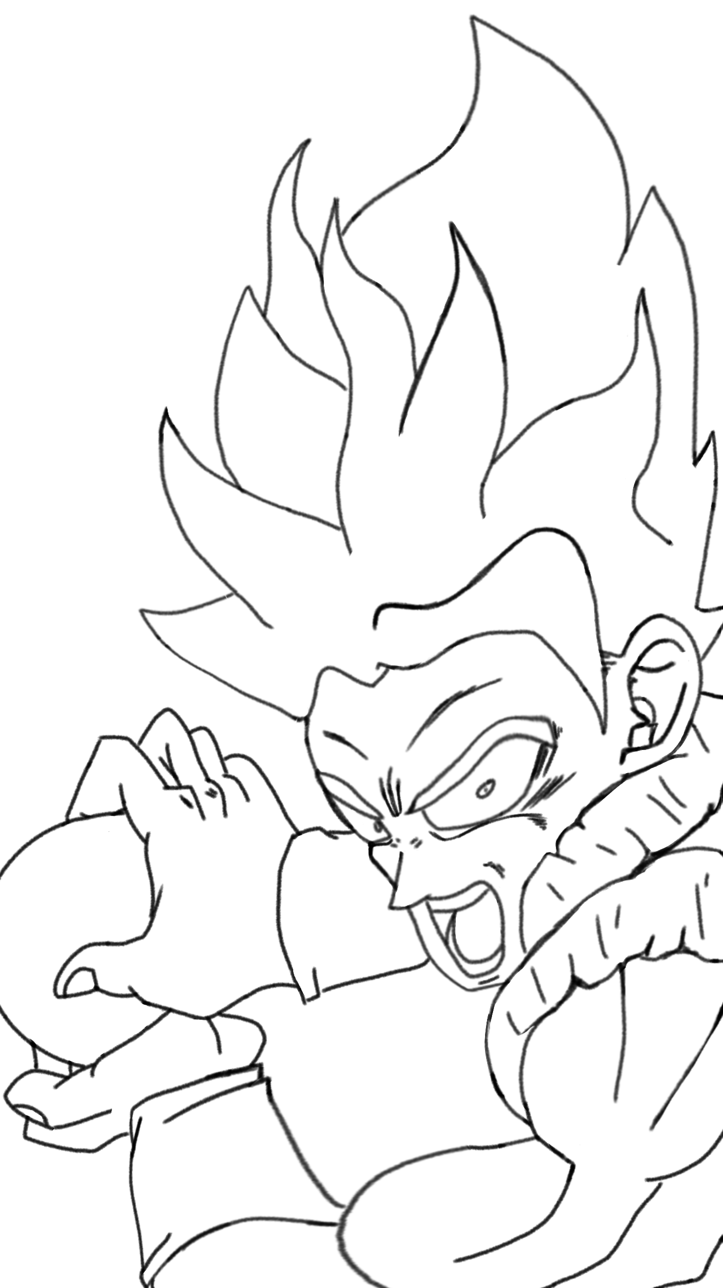 Gogeta (Line Art) - ibisPaint