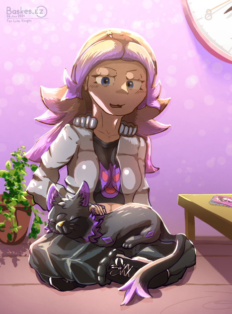 Lyla and her cat Misha - ibisPaint