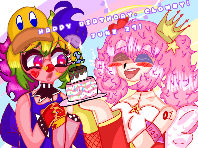 Happy birthday, Clowny! - ibisPaint