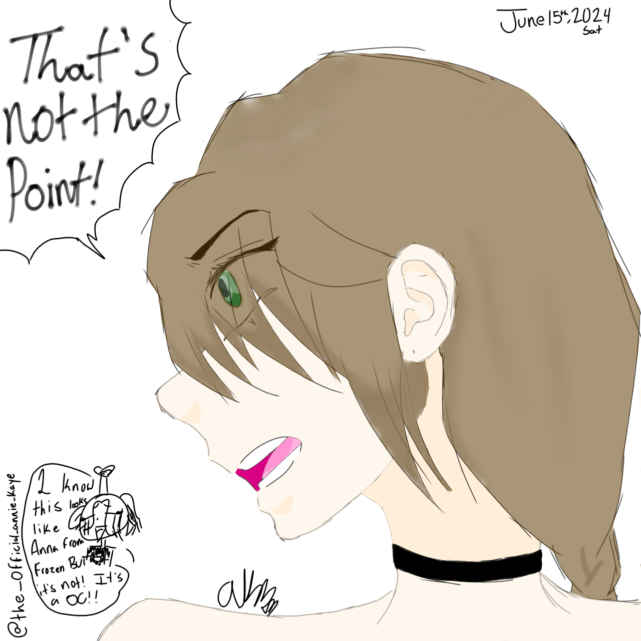 Oc drawing 🥰 that was my sister's ear 🥲 - ibisPaint