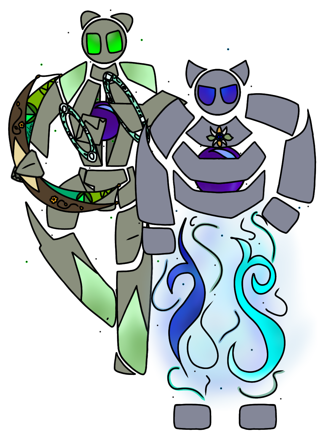 The 8-bit god Guards - ibisPaint