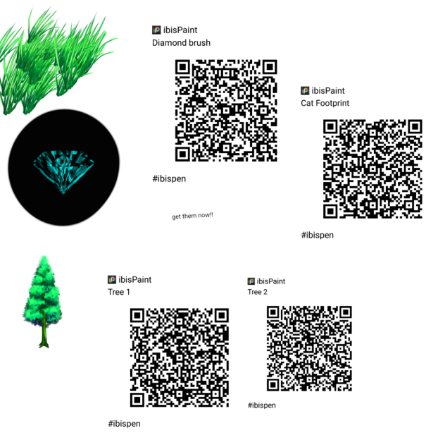 nature brushes - ibisPaint