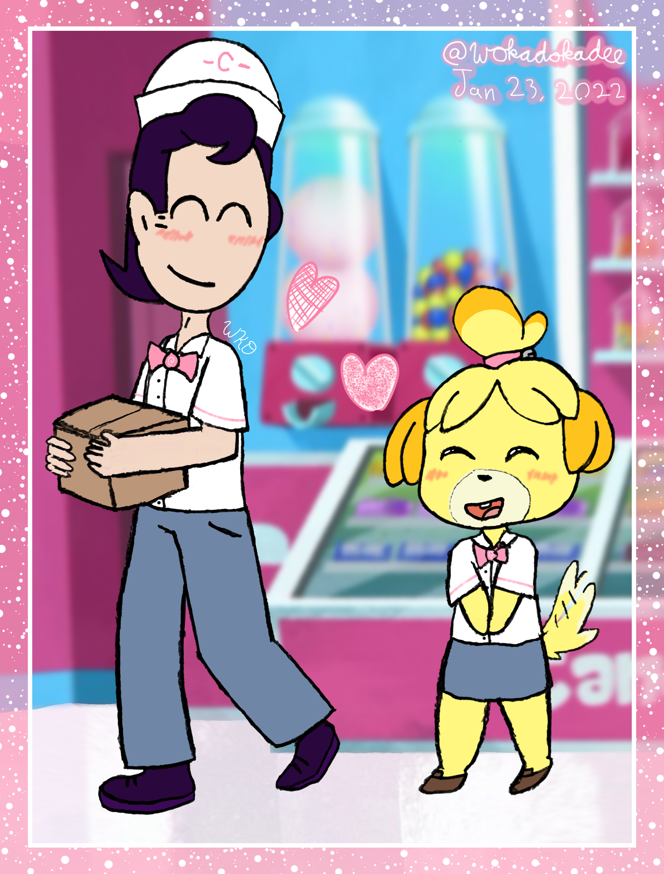 Kevin x Isabelle art I made cus yes - ibisPaint
