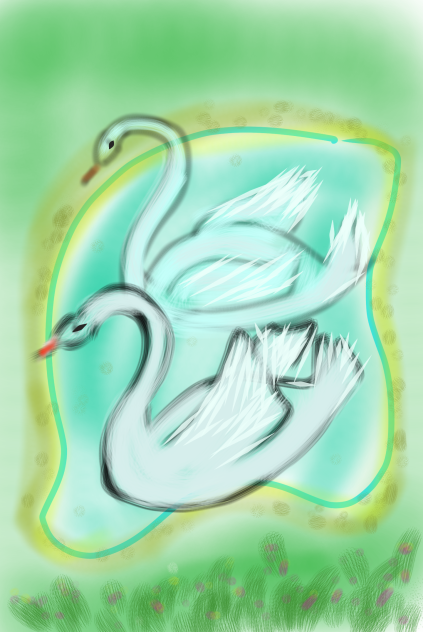 Two doves - ibisPaint