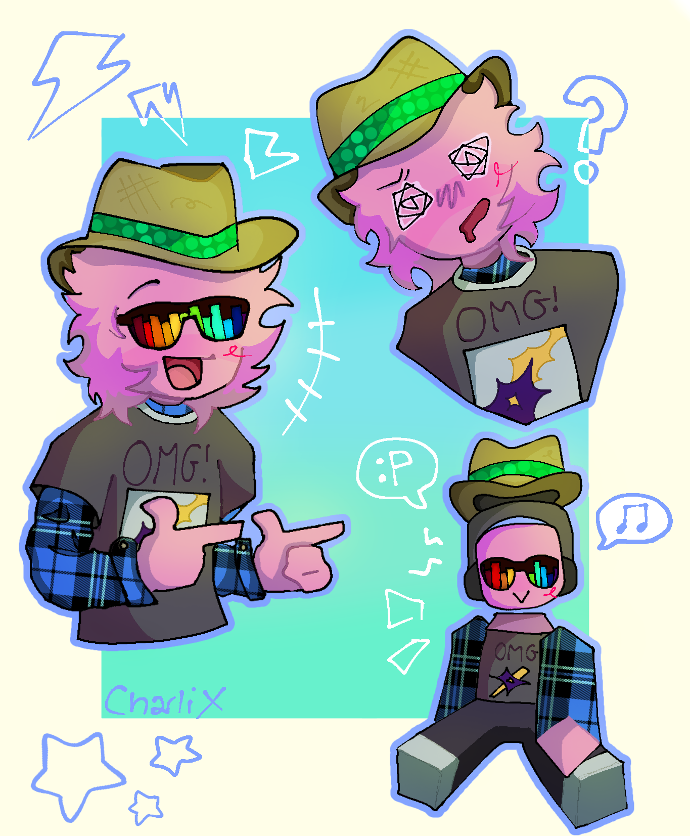 lil pink dude x3 - ibisPaint