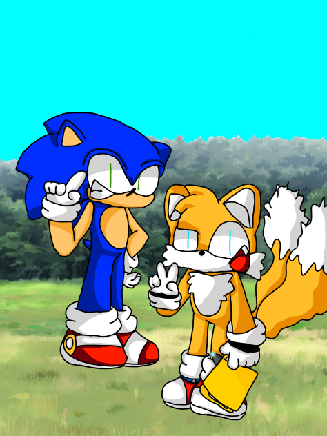 Sonic and Tails - ibisPaint