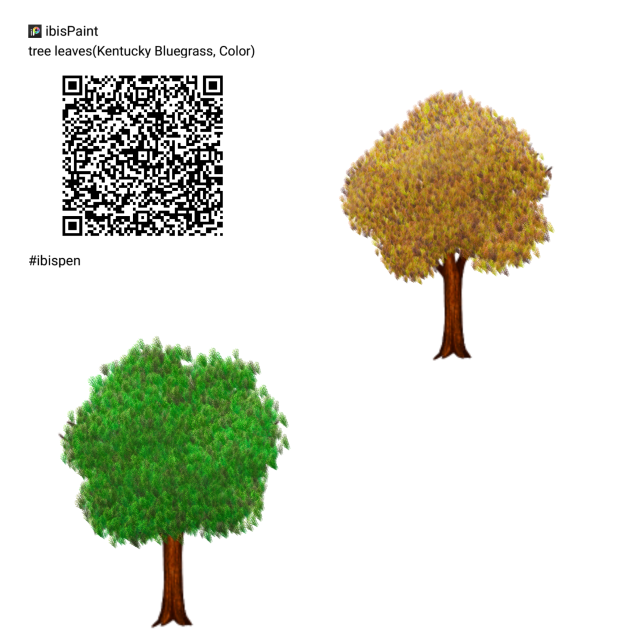 tree leaves - ibisPaint